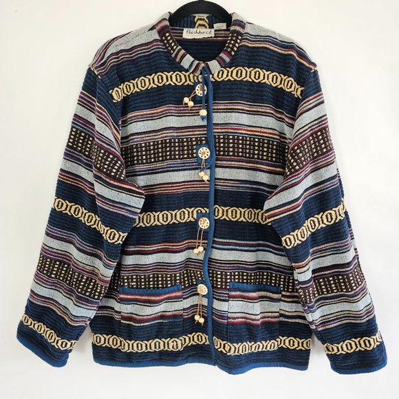 Flashback | Jackets & Coats | Vintage Flashback 0 Cotton Aztec Knit ...